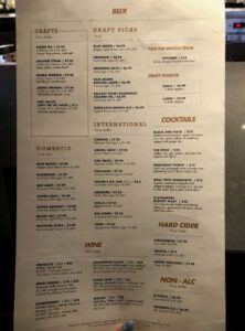 Menú de Bebidas con Precios Royal Caribbean